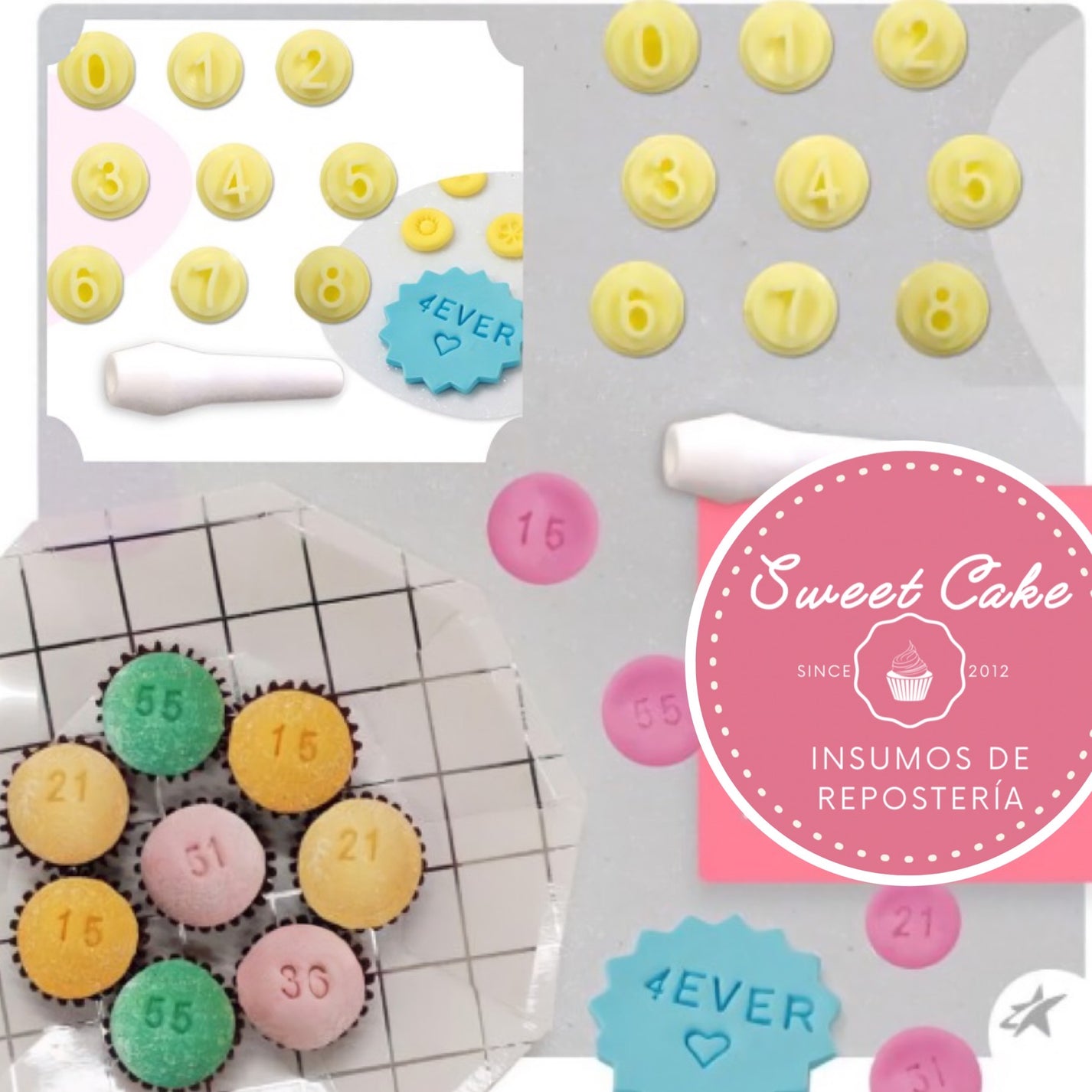 Marcadores Números 10 piezas – Sweet Cake Repostería